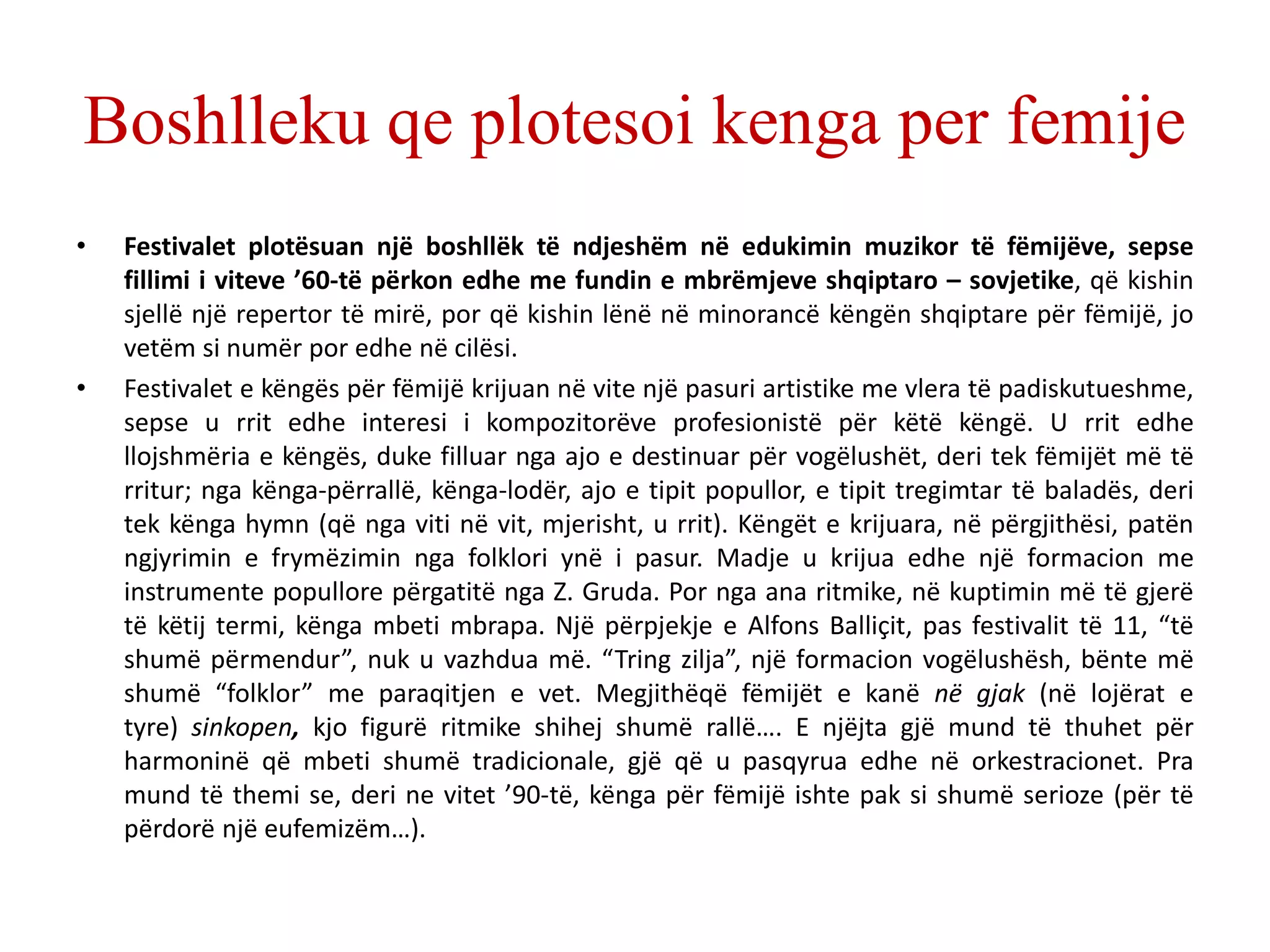 Festivali i femijeve | PPTX