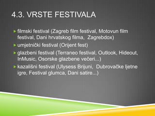 Festivali kao manifestacijski turistički resursi | PPTX