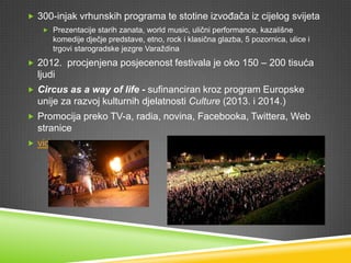 Festivali kao manifestacijski turistički resursi | PPTX
