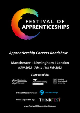 Festival of apprenticeships by ThinkFest Ltd (part of pathway group) | PDF