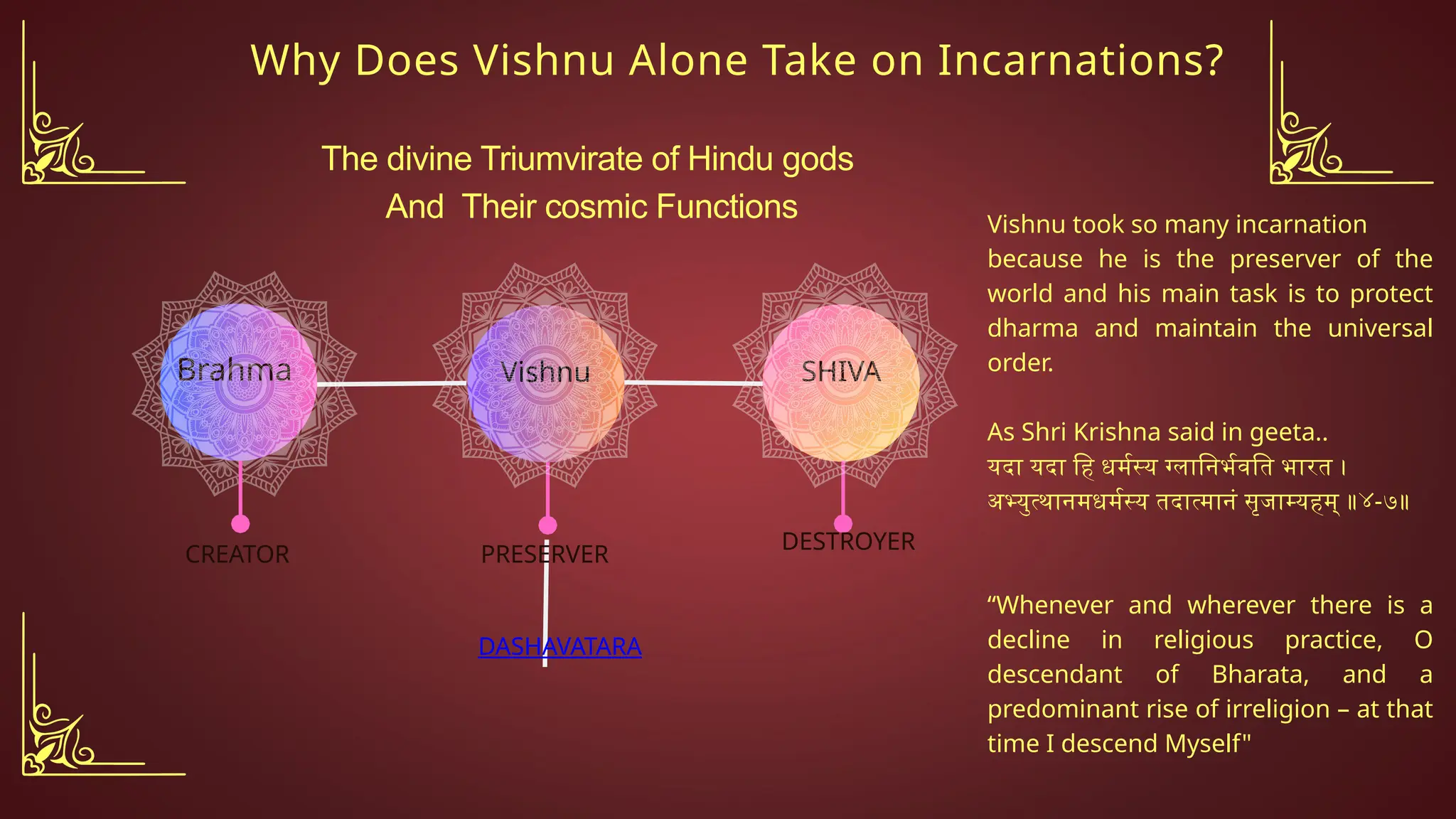 Vaishnavism heart of hinduism presentation | PPTX