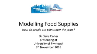 Festival of Social Science: modelling food supplies | PPTX