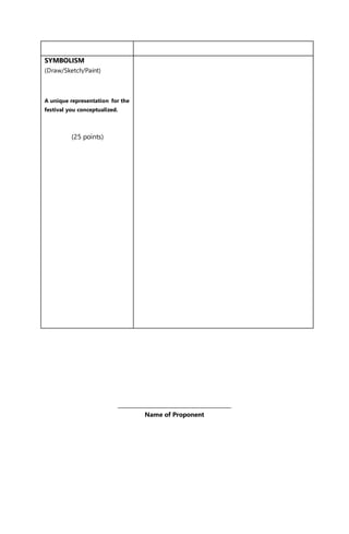 Festival proposal | DOCX