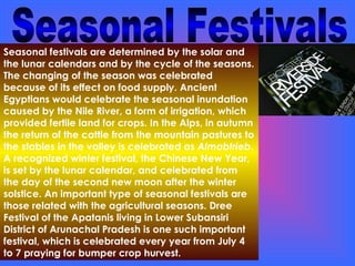 Different types of Festivals | PPT