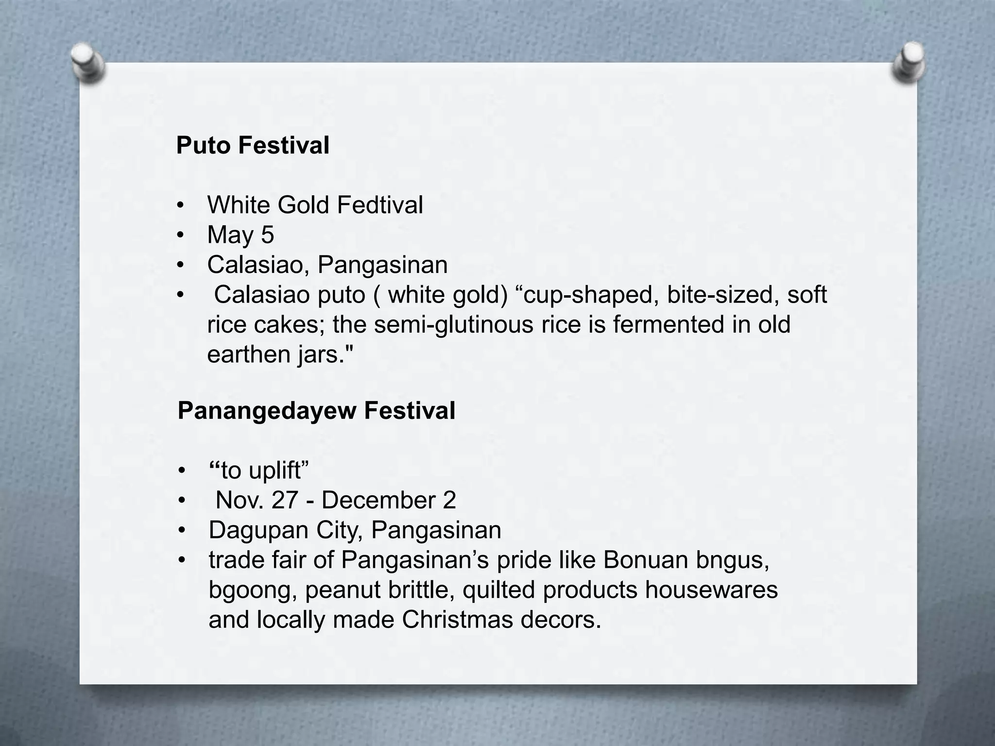 Festivals (REGION 1) Philippines | PPTX