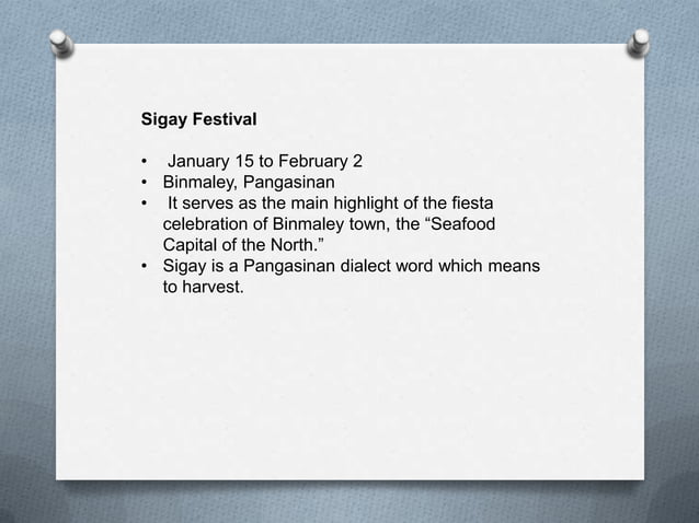 Festivals (REGION 1) Philippines | PPTX | National & Civic Holidays ...