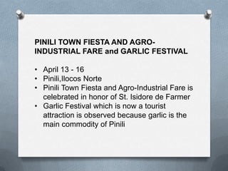 Festivals (REGION 1) Philippines | PPTX