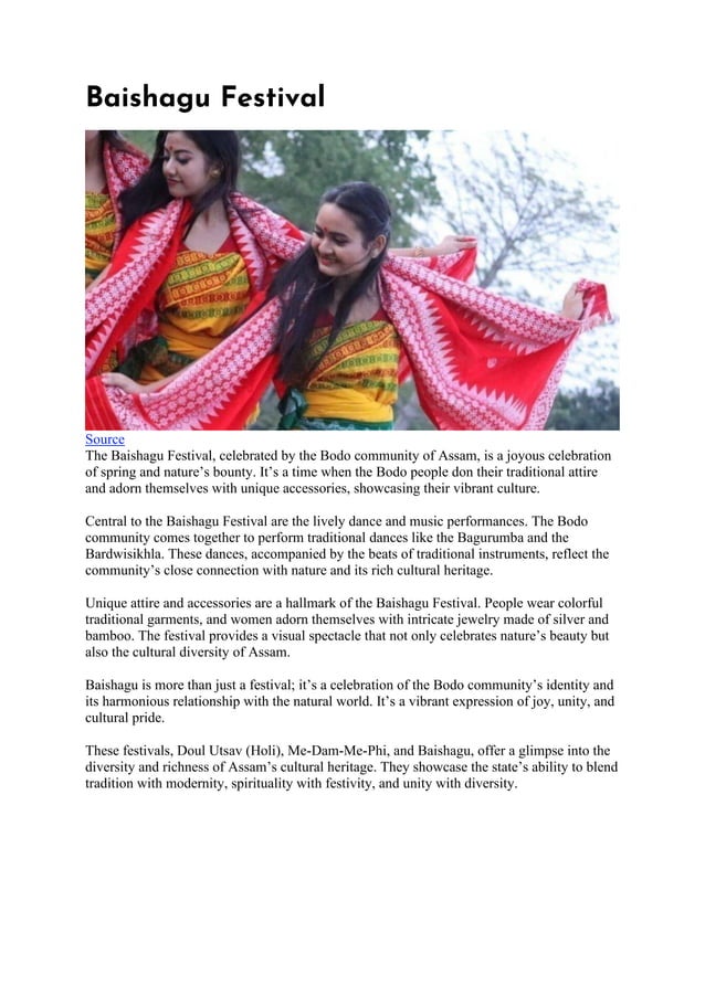 Festivals in Assam.pdf | Hinduism | Religion & Spirituality