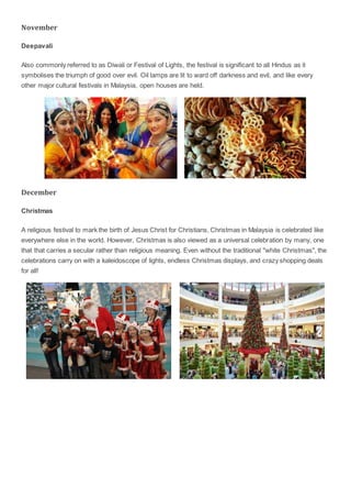 Festivals in malaysia | DOTX
