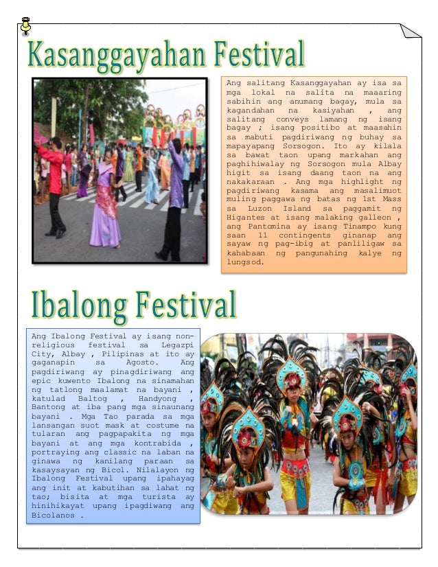 Festivals in region v