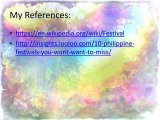 Festivals (juvy) | PPT