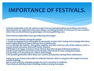 Festivals of india | PPTX