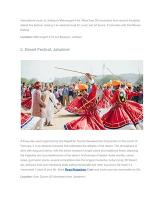 Festivals of Rajasthan You Simply Cannot Miss!.pdf | National & Civic ...