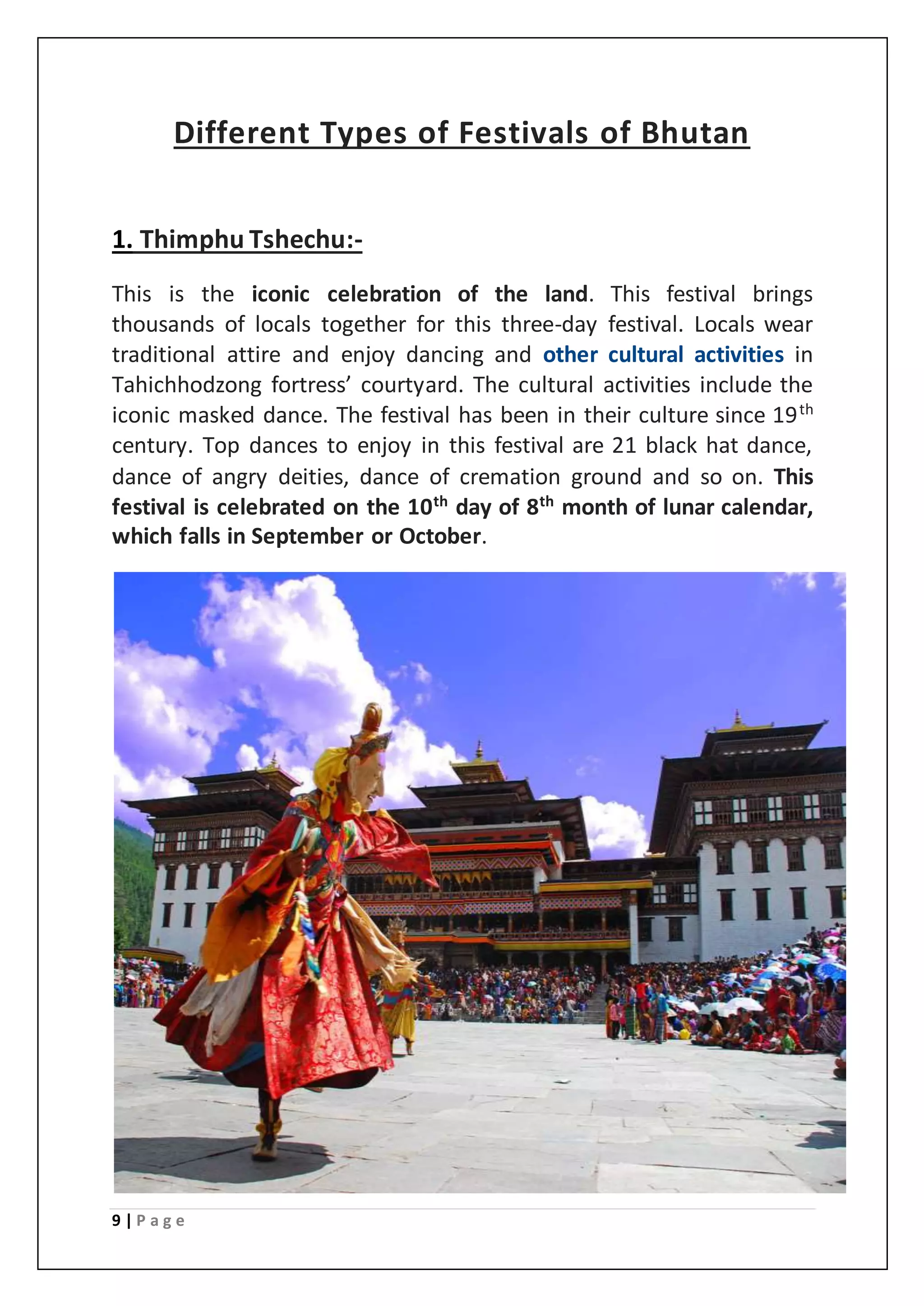 Festivals of sikkim and bhutan | DOCX