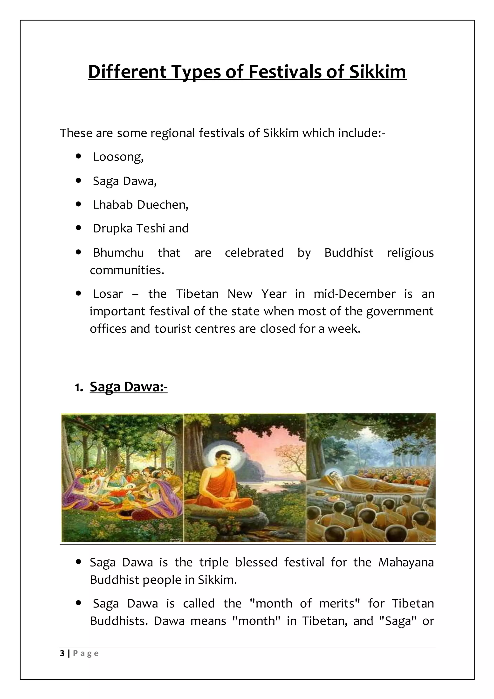 Festivals of sikkim and bhutan | DOCX