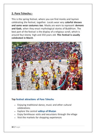 Festivals of sikkim and bhutan | DOCX