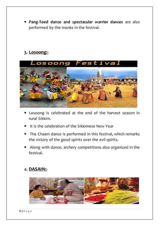 Festivals of sikkim and bhutan | DOCX