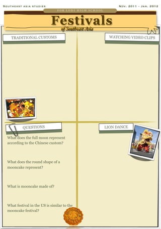 Festivals of southeast asia | PDF