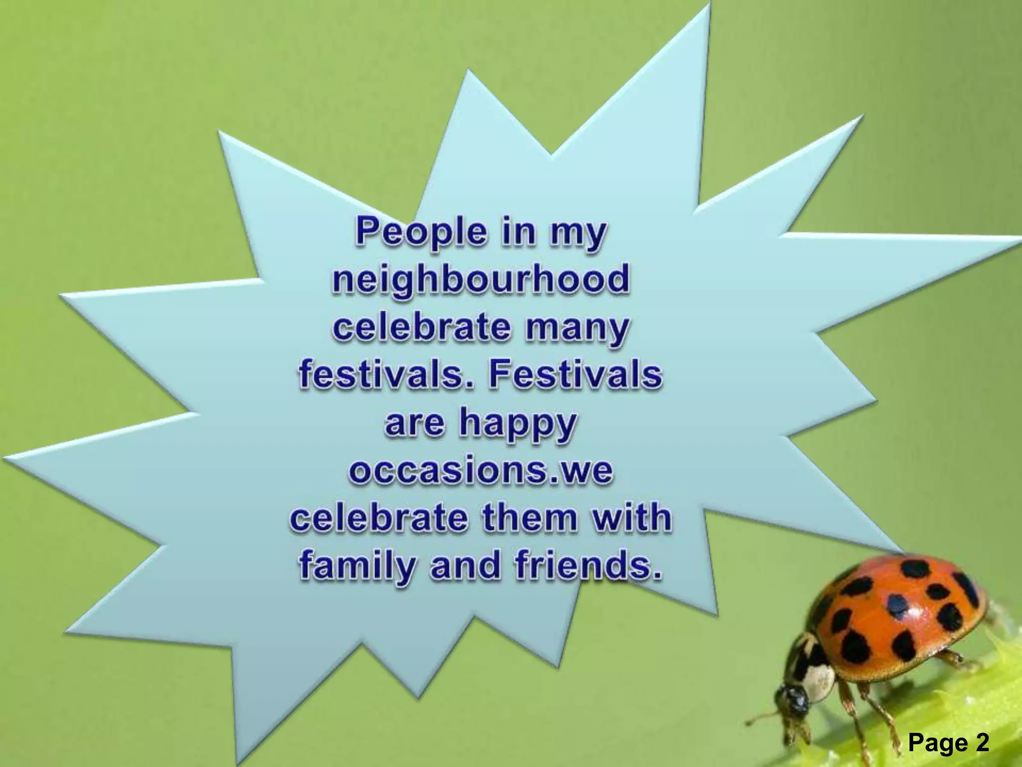 Festival we celebrate | PPTX
