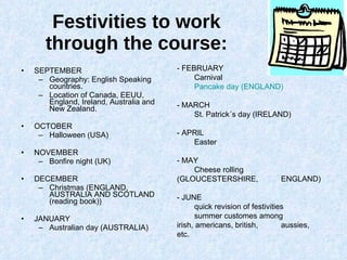 Festivities in English speaking countries | PPT | National & Civic ...
