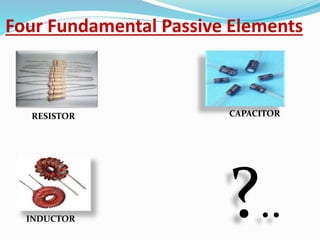 MEMRISTOR | PPTX | Chemistry | Science