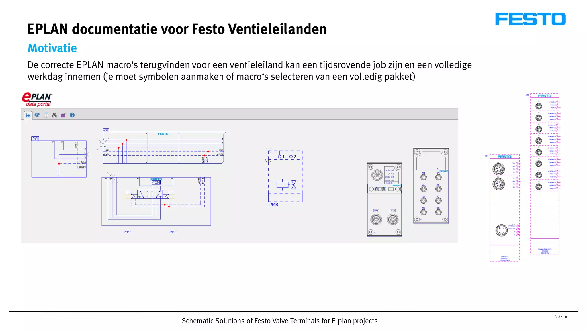 FESTO - Schematic Solutions of Festo Valve Terminals for E-plan projects | PDF