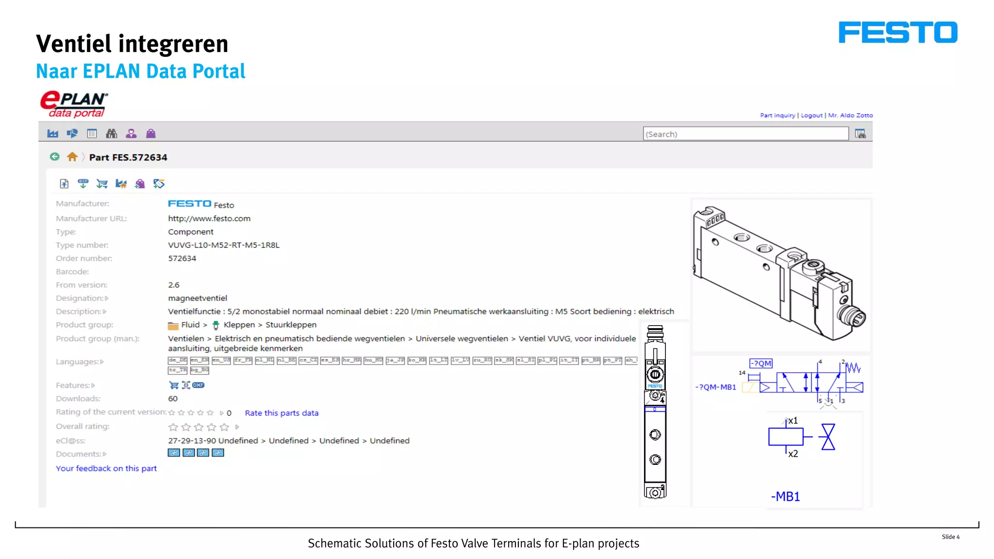 FESTO - Schematic Solutions of Festo Valve Terminals for E-plan projects | PDF