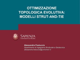OTTIMIZZAZIONE TOPOLOGICA EVOLUTIVA: MODELLI STRUT-AND-TIE | PDF