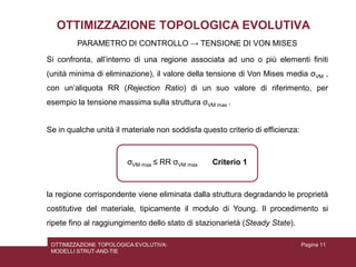 OTTIMIZZAZIONE TOPOLOGICA EVOLUTIVA: MODELLI STRUT-AND-TIE | PDF