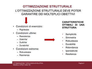 OTTIMIZZAZIONE TOPOLOGICA EVOLUTIVA: MODELLI STRUT-AND-TIE | PDF