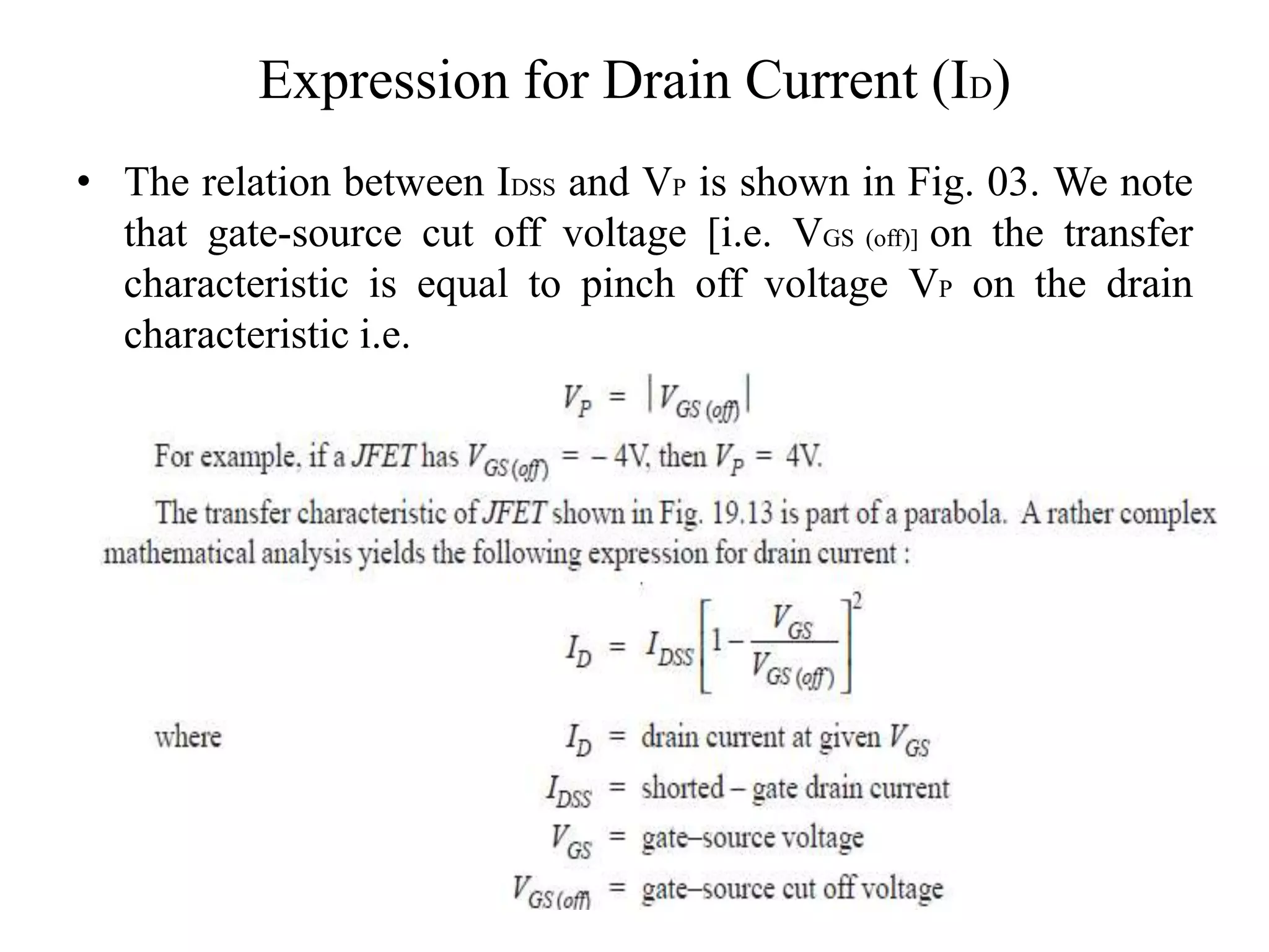 FIELD EFFECT TRANSISTERS (FET) | PPTX