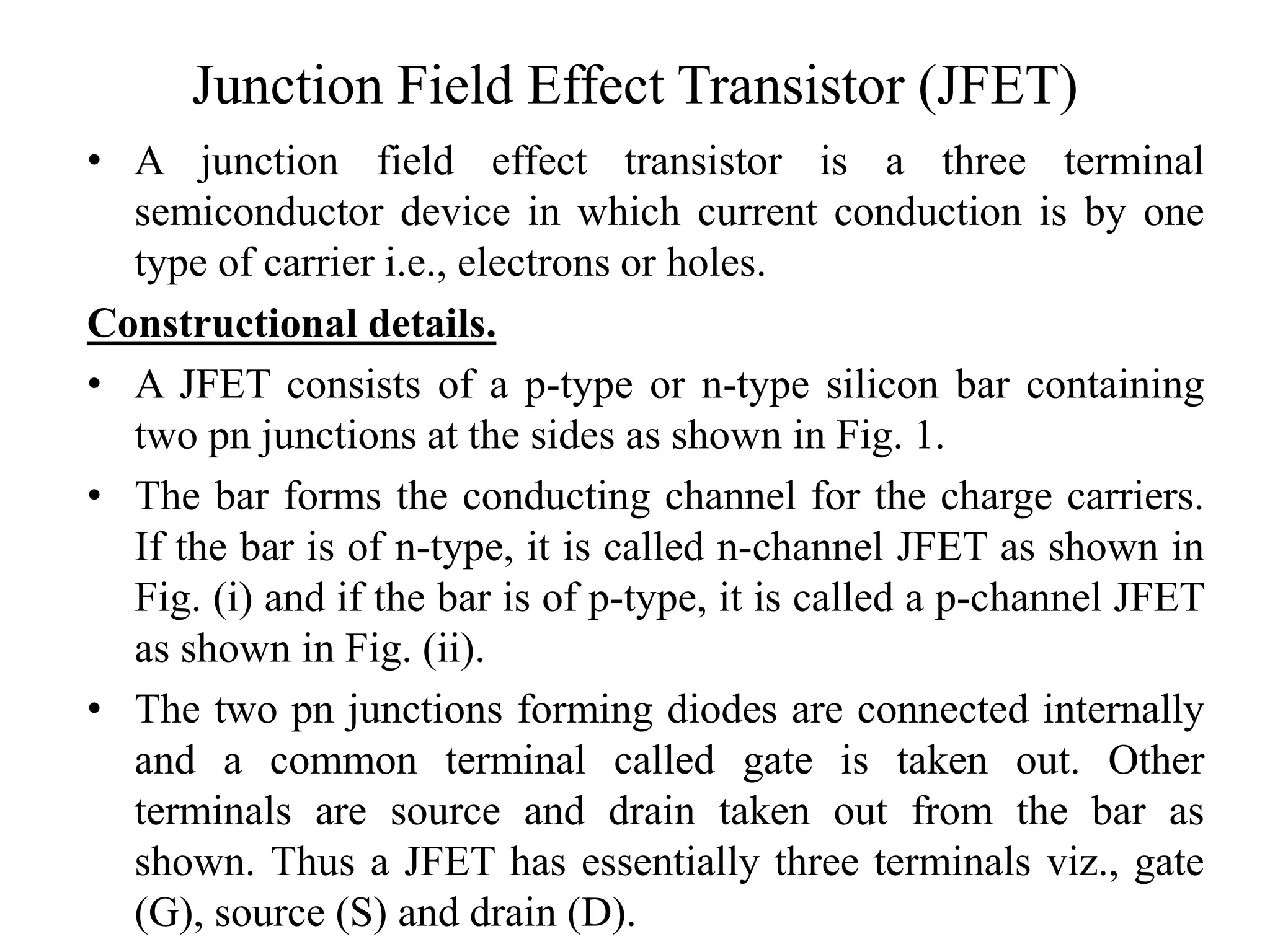 FIELD EFFECT TRANSISTERS (FET) | PPTX