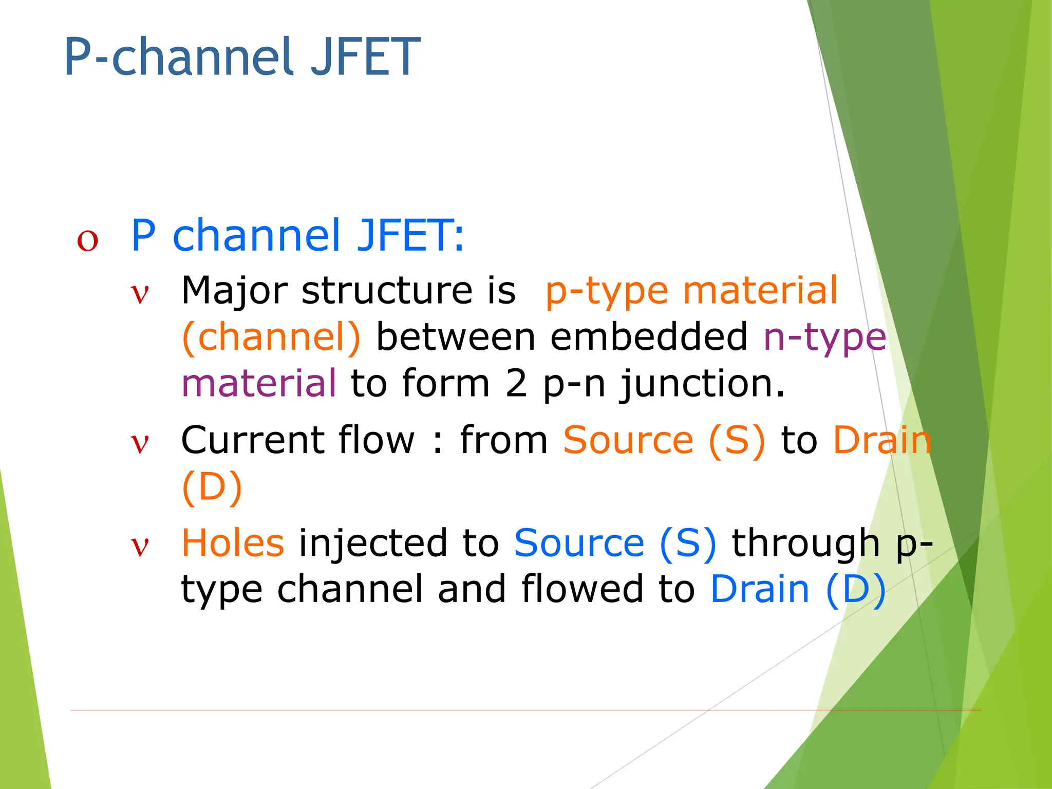 JUNCTION FIELD EFFECT TRANSISTOR CHARACTERISTICS | PPTX