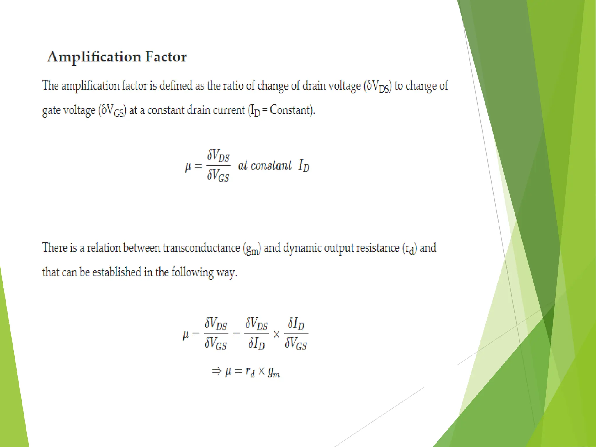 JUNCTION FIELD EFFECT TRANSISTOR CHARACTERISTICS | PPTX