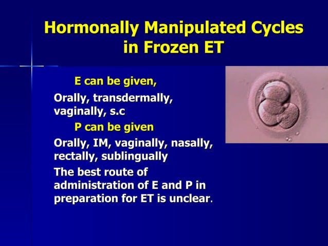 Fet endometrial preparation | PPT | Pregnancy | Reproductive Health