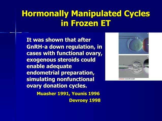 ENDOMETRIAL PREPARATION IN FROZEN EMBRYO TRANSFER CYCLES | PPT