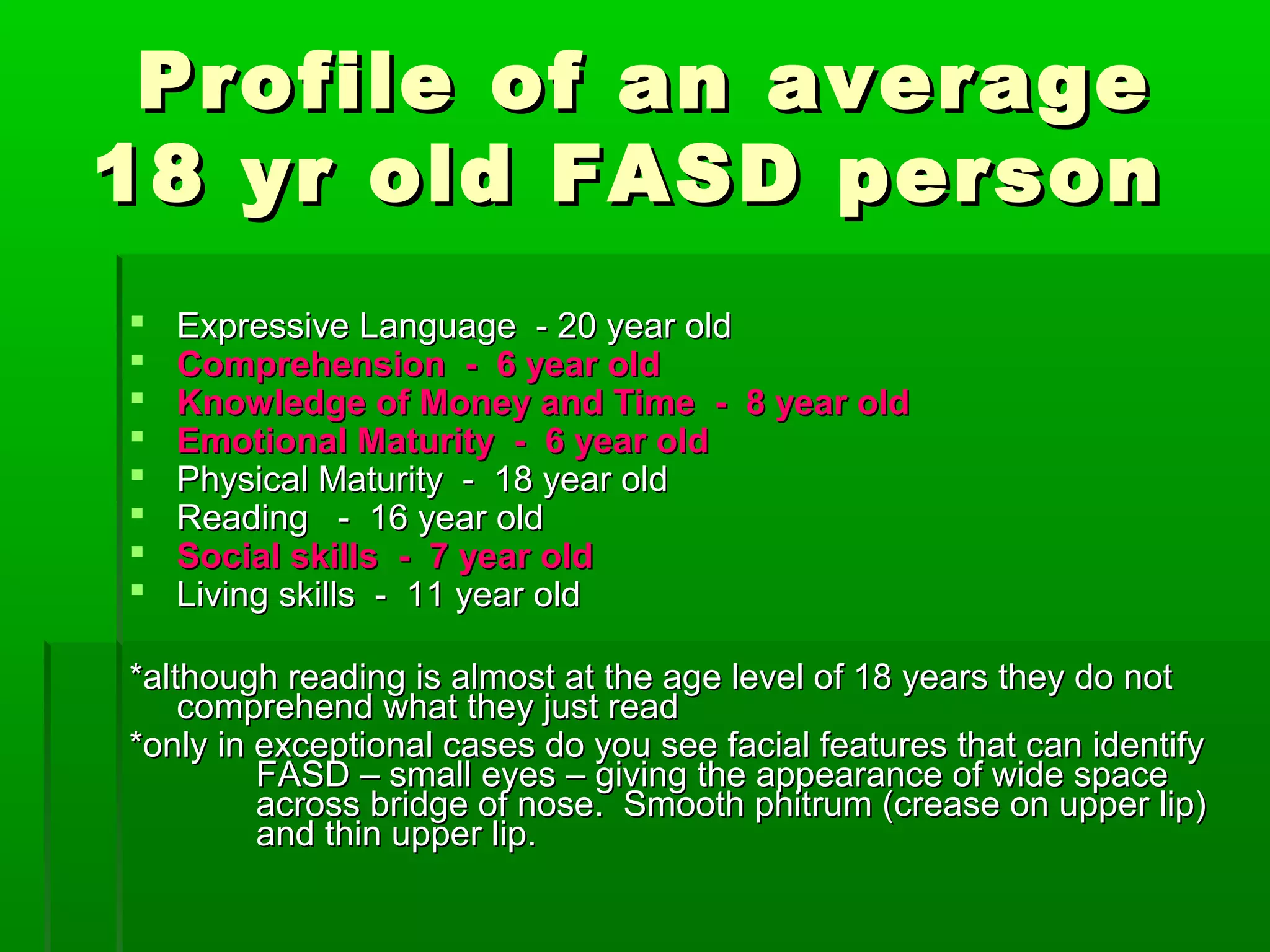 FASD Fetal Alcohol-Spectrum-Disorder | PPT