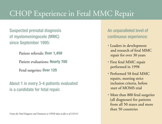 Fetal Surgery for Spina Bifida | PPT