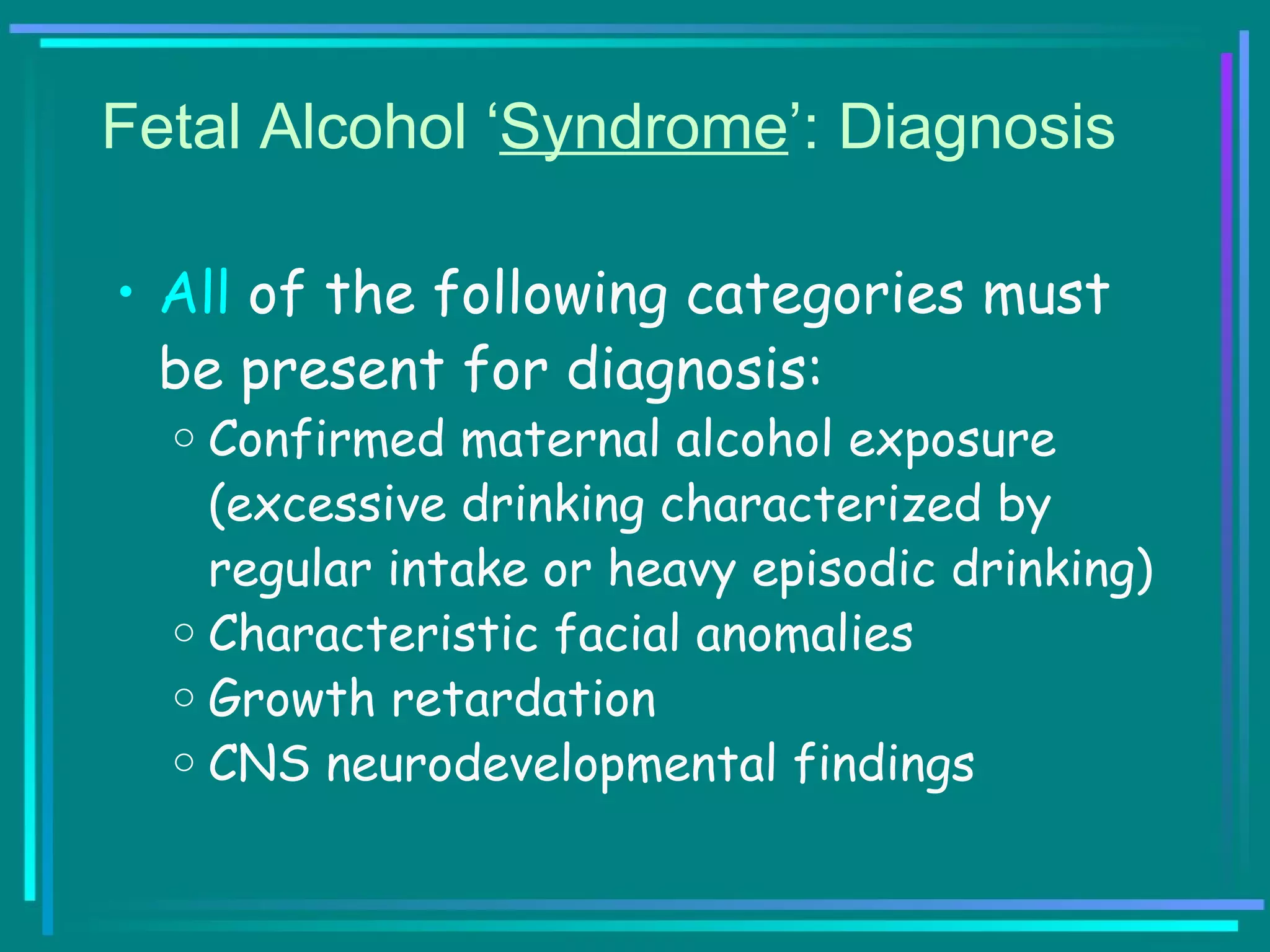 Fetal Alcohol Syndrome | PPT