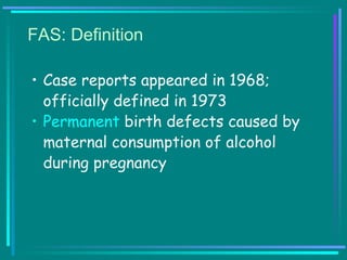 Fetal Alcohol Syndrome | PPT