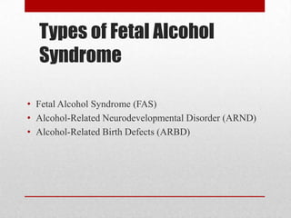 Fetal alcohol syndrome | PPTX