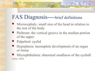 Fetal Alcohol Syndrome fetal alcohol syndrome and fetal alcohol ...