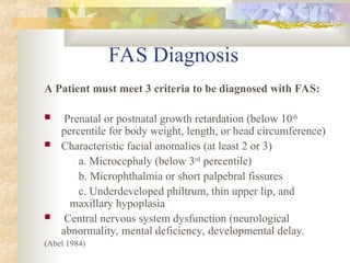 Fetal Alcohol Syndrome fetal alcohol syndrome and fetal alcohol ...