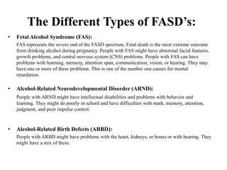 Fetal Alcohol Syndrome: How it alcohol affects the brain | PPTX