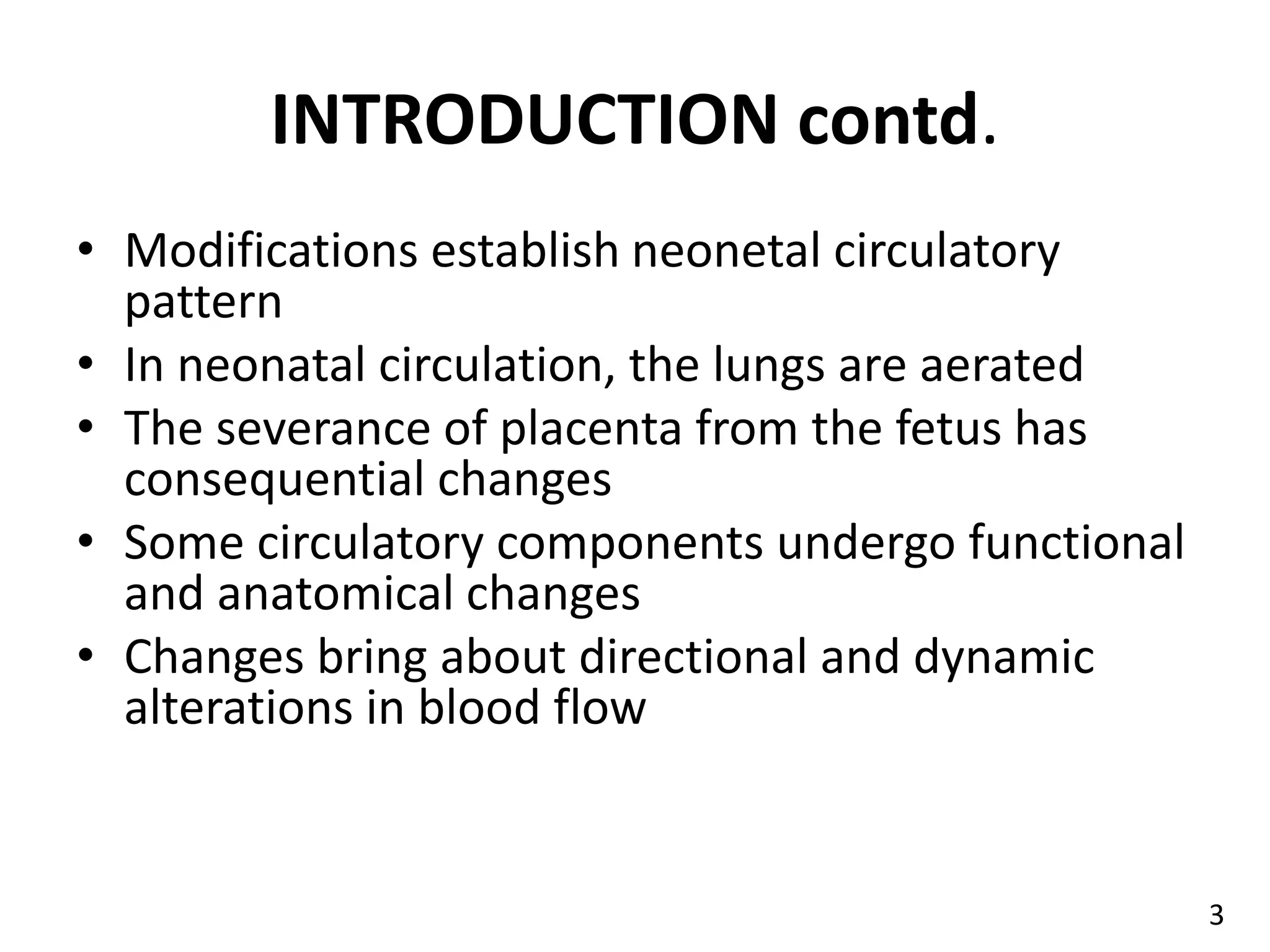 Fetal And Neonatal Circulation Lecturepptx