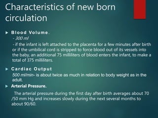 Fetal and neonatal physiology | PPTX