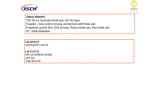 FEtal anemia dan hidrops fetalis pada ibu DM tidak terkontrol | PPTX