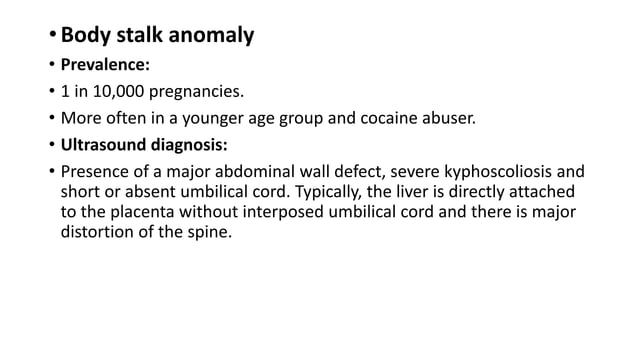 Ultrasound of Fetal anomalies in first trimester | PPTX
