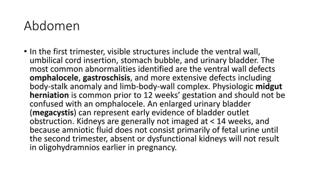 Ultrasound of Fetal anomalies in first trimester | PPTX