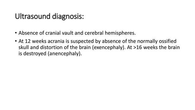 Ultrasound of Fetal anomalies in first trimester | PPTX